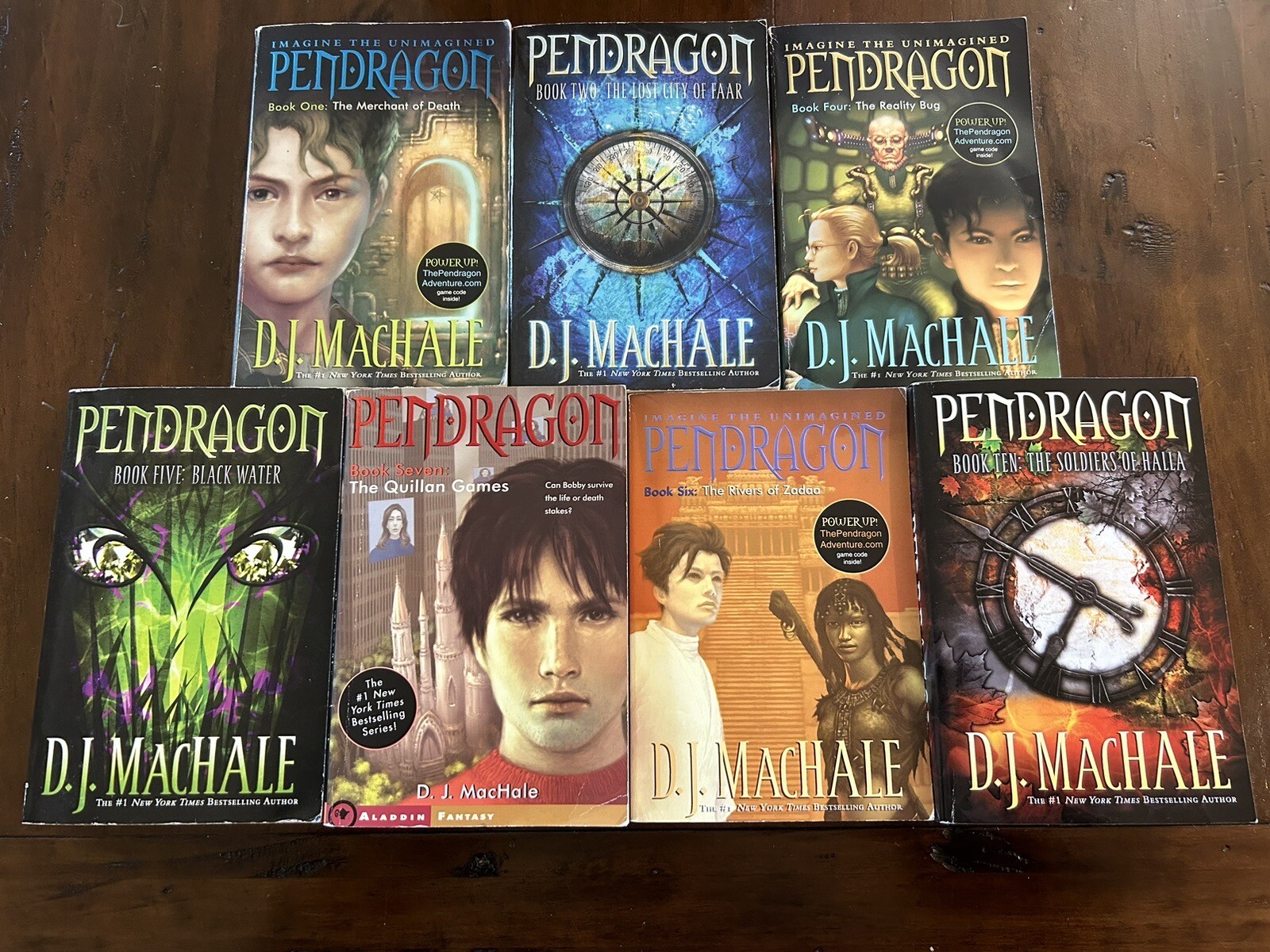 Pendragon Series Paperback Lot Book 1 2 4-7 10 D.J. MacHale Includes ...