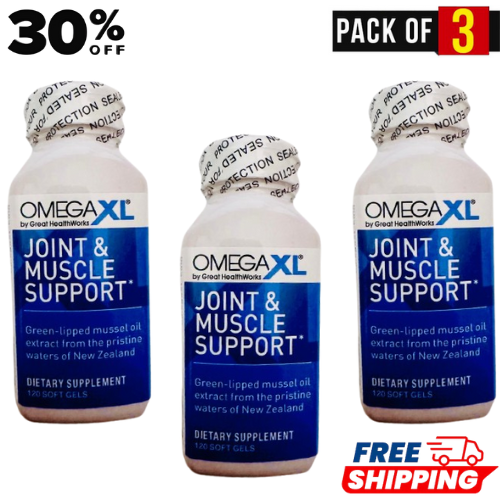 3 Pack Omega XL by Great HealthWorks - Potent, Joint Pain Relief ...
