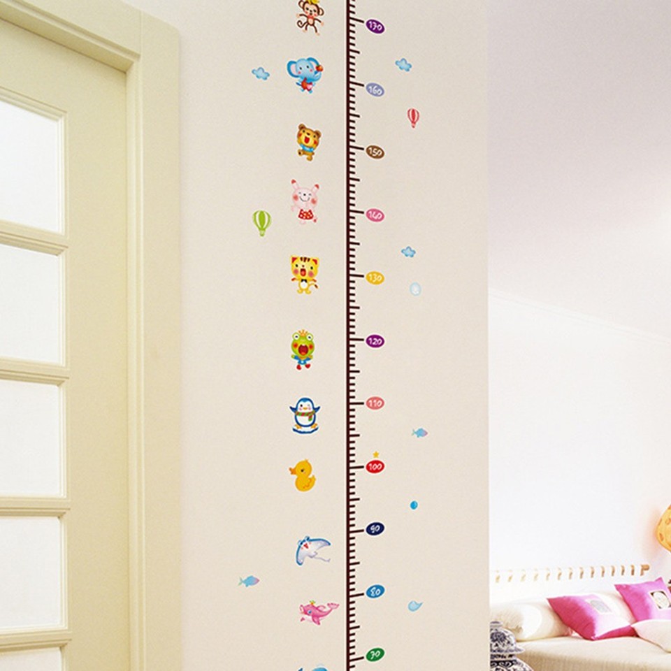 Children's Height Stickers Kid Measuring Growth Chart for Wall ...