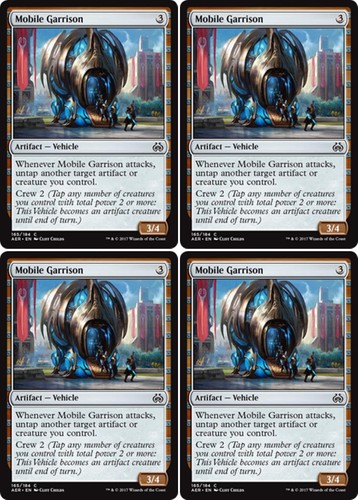 4x MOBILE GARRISON Aether Revolt MTG Artifact Vehicle Com | eBay