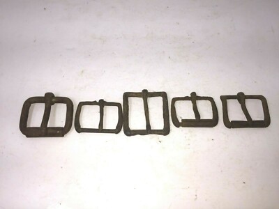 Lot of 5 Vintage 2" Rusty Belt Buckles Standard Patina Crafts Welding ...