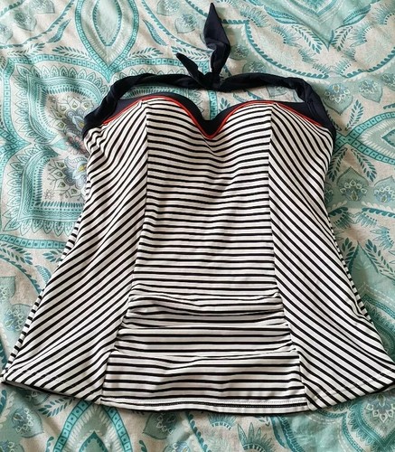 Jets Jessica Allen Tankini Swimmers Swimwear Togs Striped Nautical Size ...