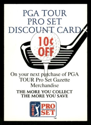1991 PGA Tour Pro Set PGA Discount Card | eBay
