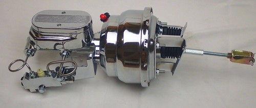 "1964-1967 Pontiac GTO Chrome Power Brake Booster Master 8"" Disc Drum ...
