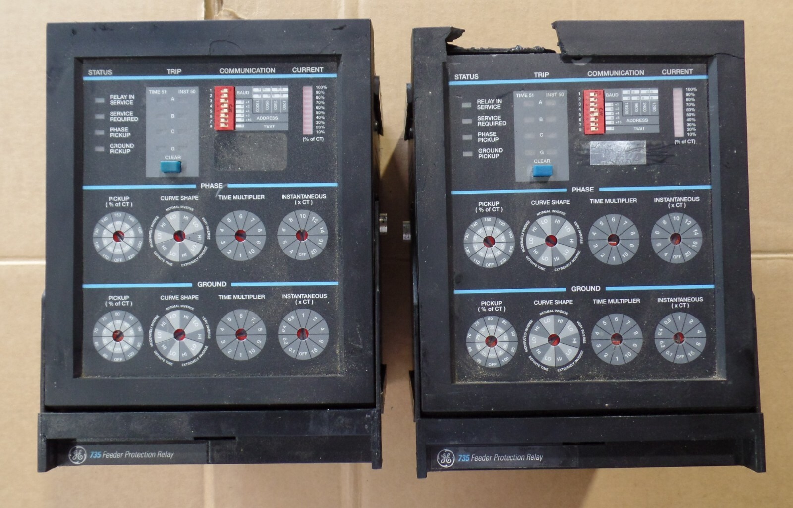 GE Feeder Protection Relays 735 Damaged Lot of 2, For Parts/ Repair | eBay