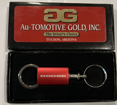 DODGE Chrome RED Aluminum Valet Keychain Licensed | eBay