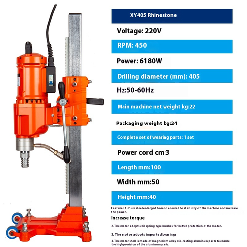 220V 6680W Reinforced Concrete Wall Drilling Machine Drill-Drilling ...
