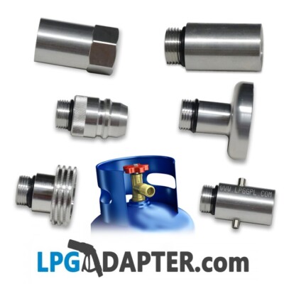 Europe Propane Bottle Adaptor kit with Dish, Acme, Euronozzle, Bayonet ...