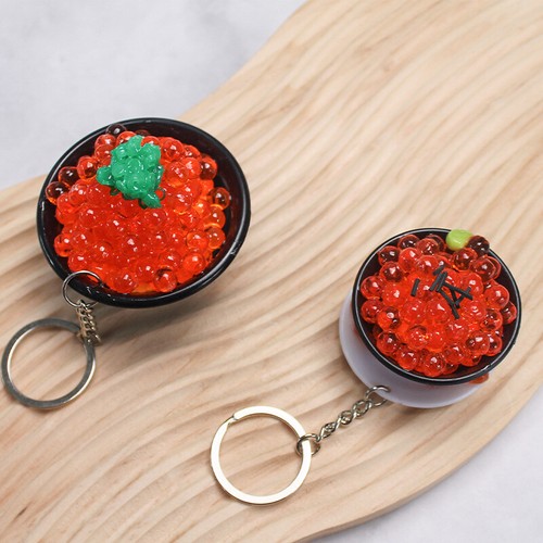Creative Simulation Food Model, Big Stomach King Caviar Rice Keychain ...