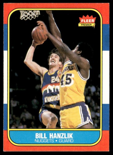 1986 Fleer #43 Bill Hanzlik Basketball Denver Nuggets | eBay