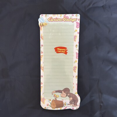 Curious George w/ Butterflies Magnetic List Pad, To Do List Note Pad ...