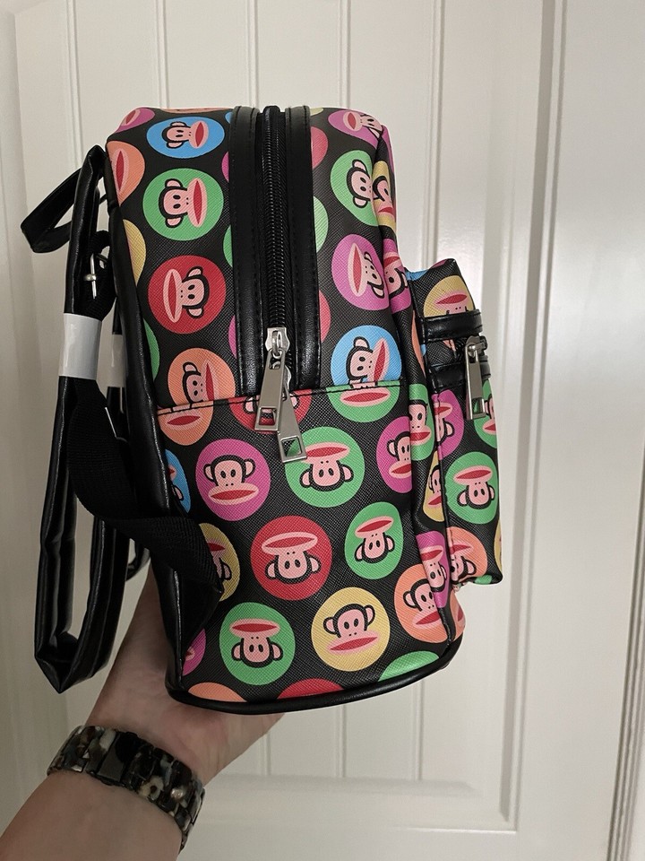 New Paul Frank Mini Backpack multicolored dot with Julius' face | eBay