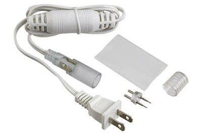 Standard 120 Volt 5 Foot LED Rope Light Power Cord Kit - White ...