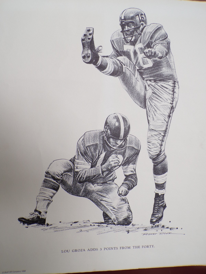 1960`s Robert Riger set of 3 Football Prints 8 1/2 x 11 | eBay