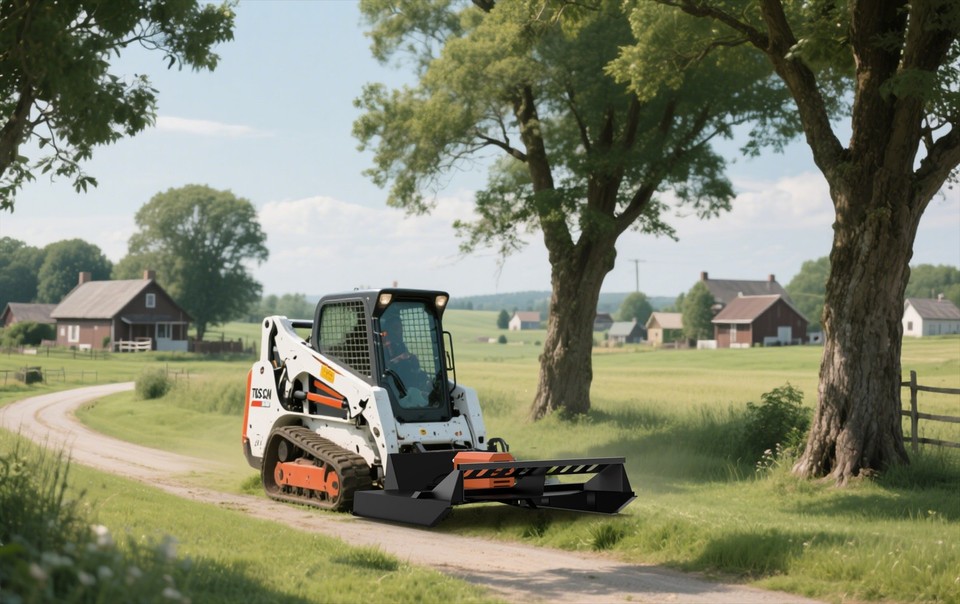 72" Articulating Brush Cutter Boom Mower 3 in Side Cutting Skid Steer ...