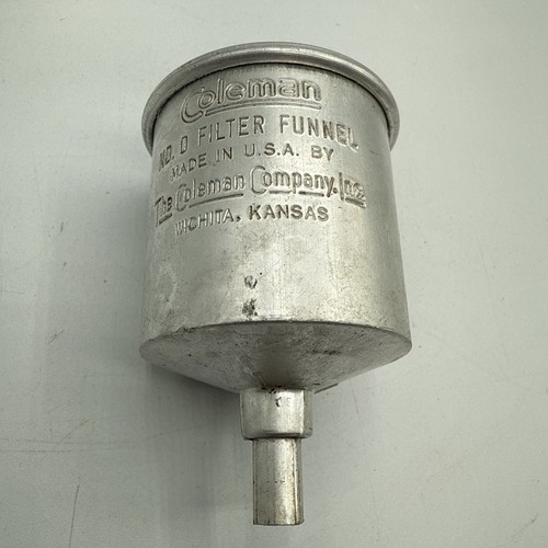 Coleman No. 0 Filter Funnel with Purple Filter Excellent Free Shipping ...