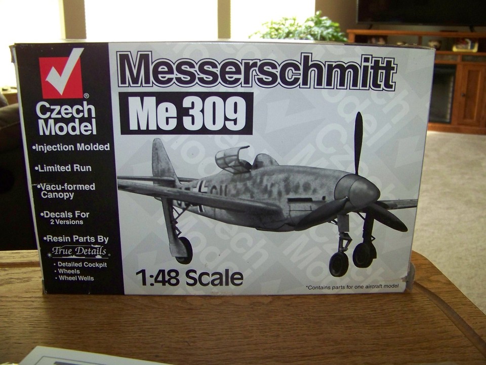 Czech Model 1/48 Messerschmitt Me-309 Model Kit #4807 Vtg Made Czech ...