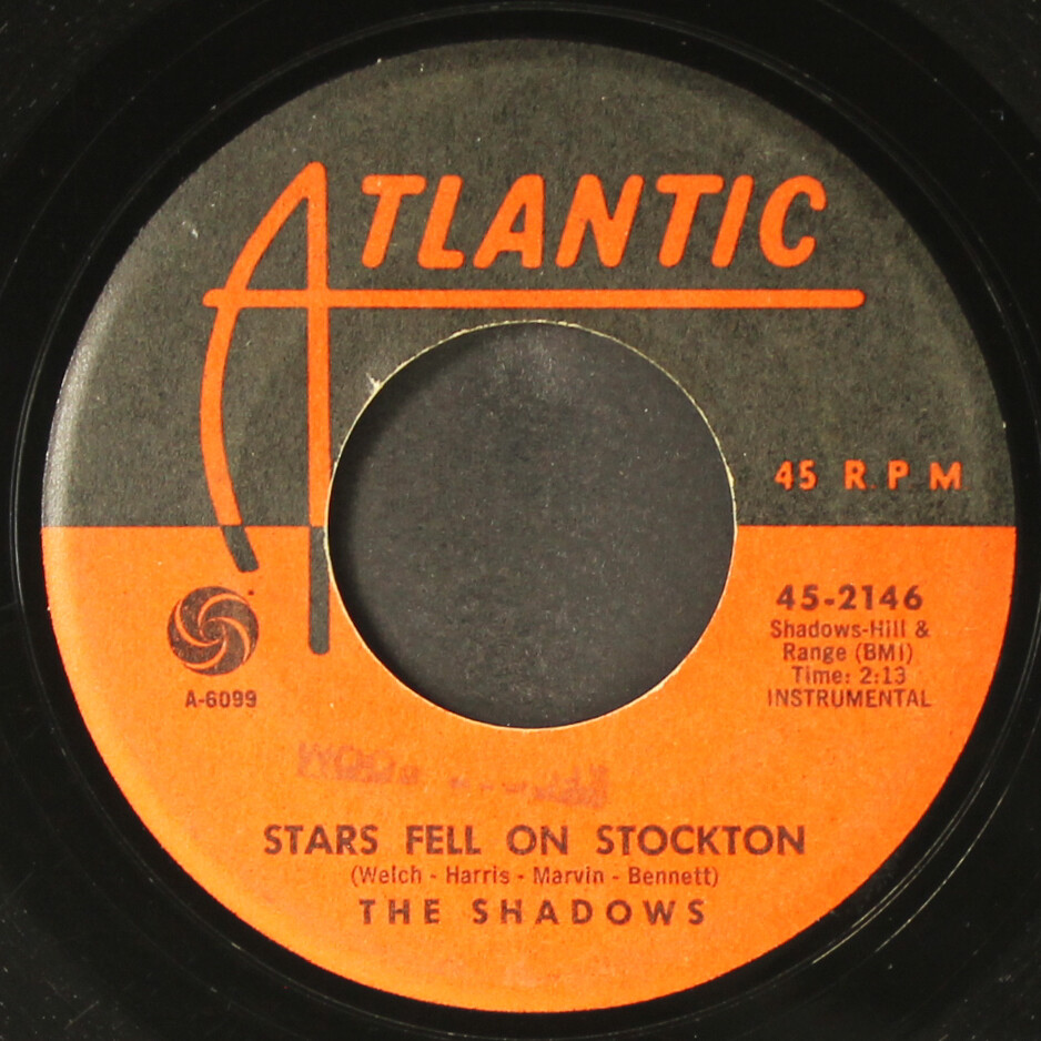 SHADOWS: wonderful land / stars fell on stockton ATLANTIC 7" Single 45 RPM | eBay