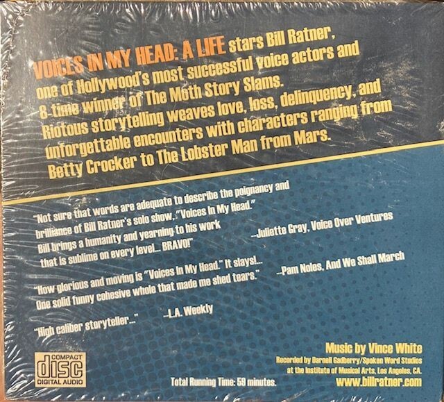 Voices In My Head: A Life - A Live Solo Show Starring Bill Ratner ...