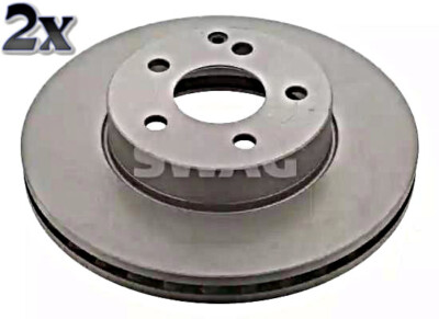 Brake Disc Front Axle x2 pcs Fits MERCEDES Slc W212 W207 W204 S204 ...