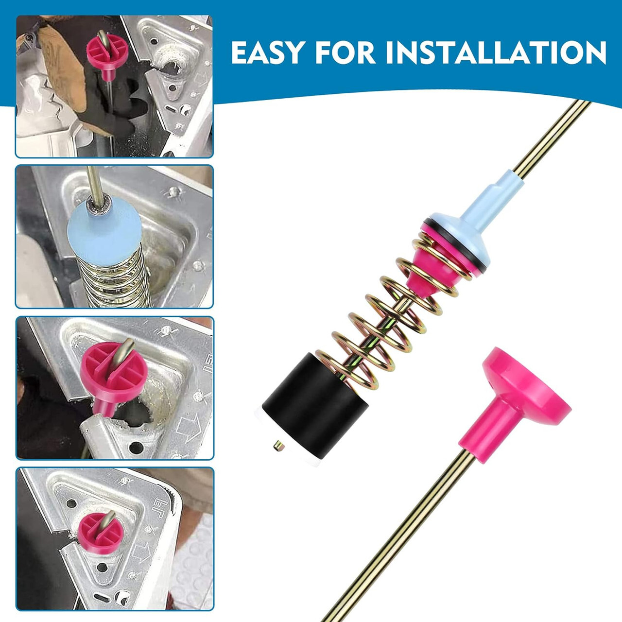 4Pack Washer Suspension Rod Damper Compatible with Samsung DC97-05280W ...