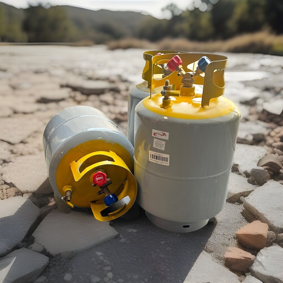 50lb Recovery Tank Reclaim Refrigerant 4 HVAC Split unit Y-Shape Valve ...