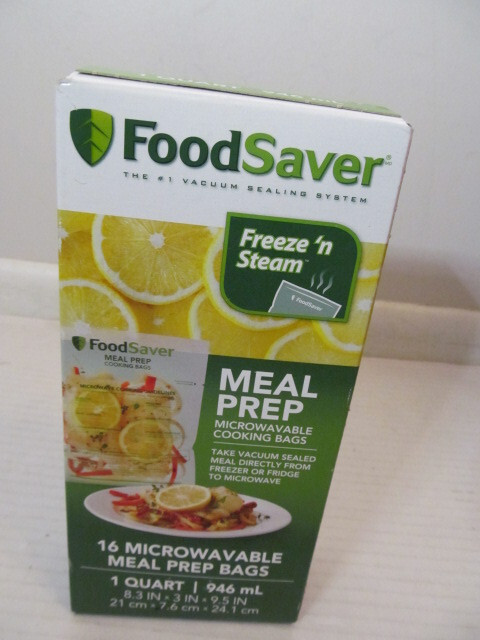 FoodSaver Freeze 'n Steam Meal Prep Microwave Cooking Bags, 16 Bags, 1 ...