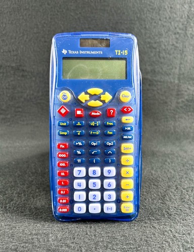 TEXAS INSTRUMENTS TI-15 School CALCULATOR With Cover Tested | eBay