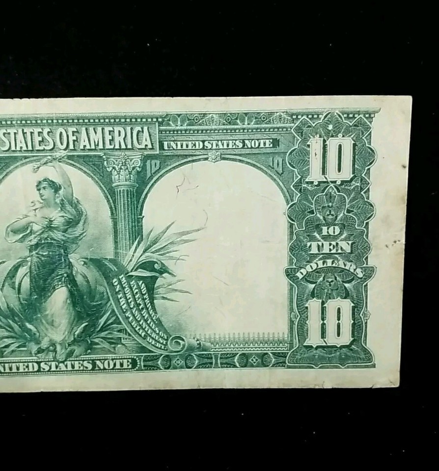 1901 $10 Bison United States Currency Note Circulated VF #812 | eBay