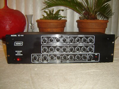 Ashly SC-44, Black, Keyboard Input Processor 4 Ch Mixer Eq, Vintage ...