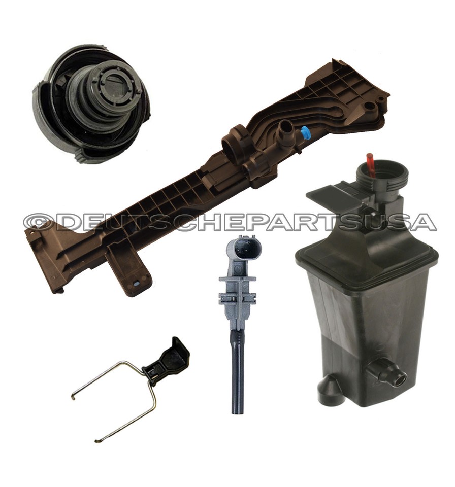 EXPANSION TANK RETAINER PLATE + tank + SENSOR + CAP for BMW E53 X5 ...