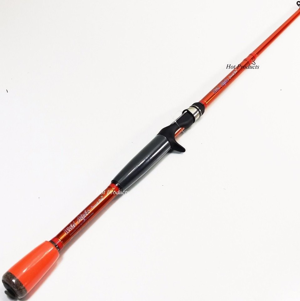 7' MEDIUM CASTING Carrot Stix ALPHA ORANGE Bass Fishing Rod CWA701M-M-C ...