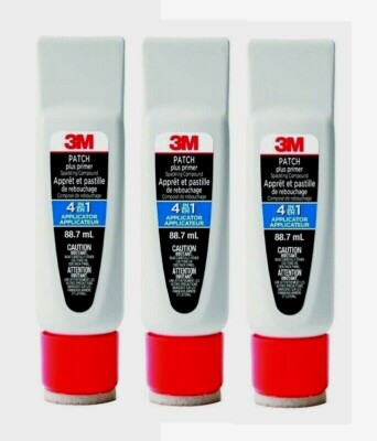3 ~ 3M 4-in-1 PATCH + PRIMER Applicator Ready Use White Spackling ...