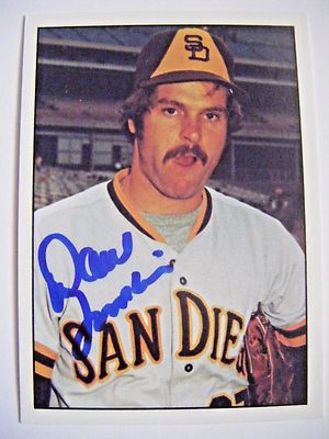 DAVE TOMLIN signed PADRES 1975-76 SSPC baseball card AUTO Autographed ...