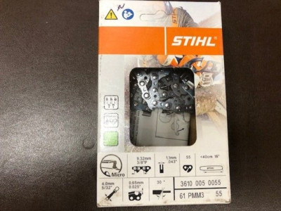 STIHL 61 PMM3 55 .043" Gauge 3/8" Pitch 16" Chainsaw Chain (3610-005 ...