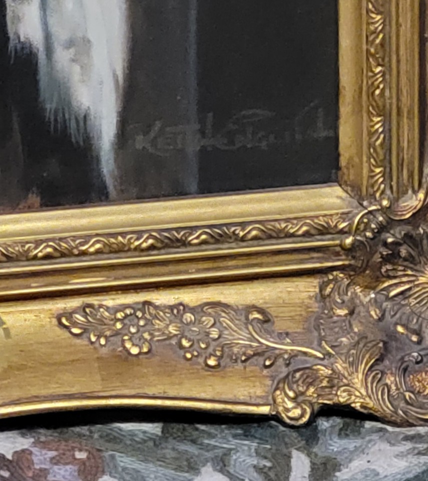 Keith English Oil Painting Britain's Last Businessman Signed Framed ...