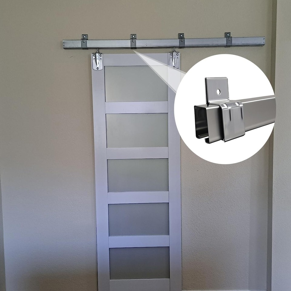 Heavy Duty Box Rail Hanger Bracket Barn Door Hardware,Rail Mount ...