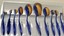 Toothbrush Shape10Pc Royal Blue Oval Cosmetic Makeup Puff Brush Set ...