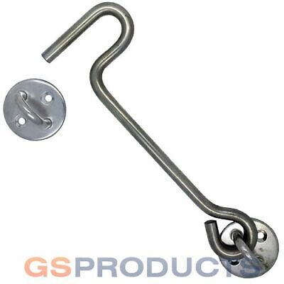 12" CABIN HOOK /CONSERVATORY/DOOR STAY/GATE/ STAINLESS STEEL 316 NO ...