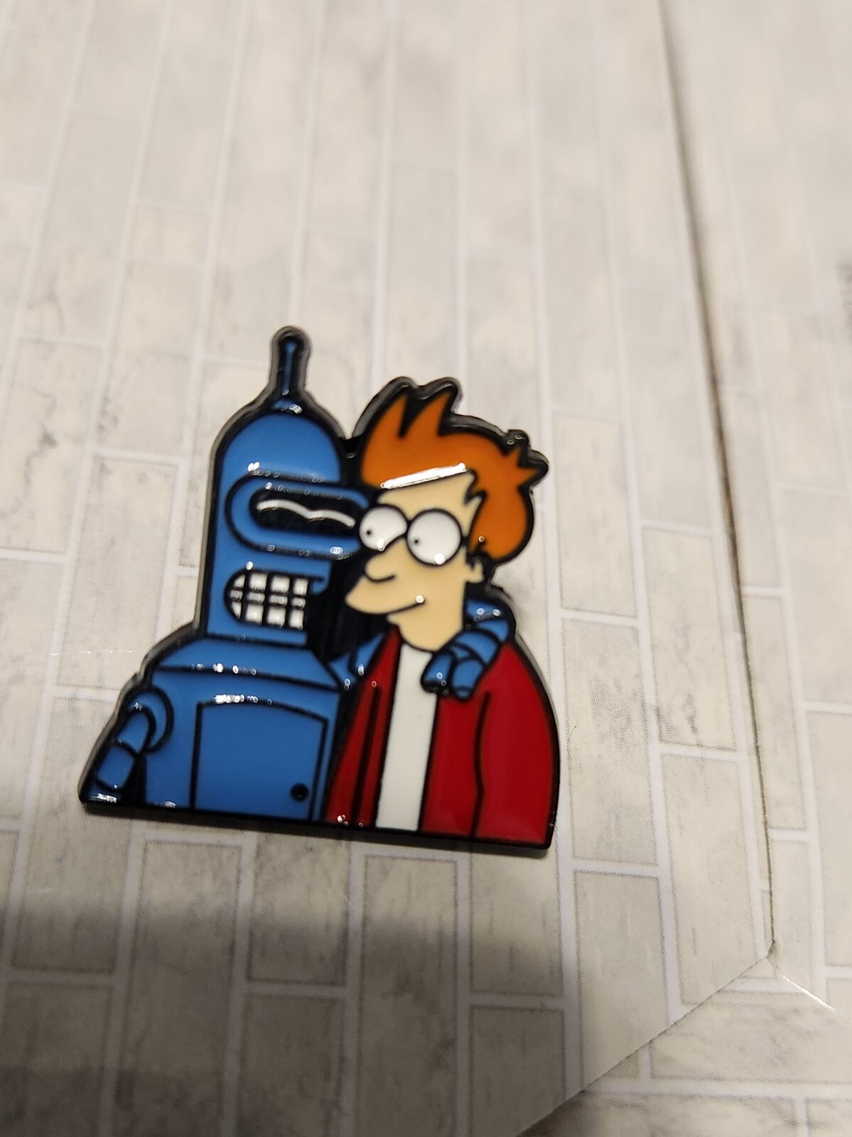 Futurama Enamel Pin Fry & Bender Fox | eBay