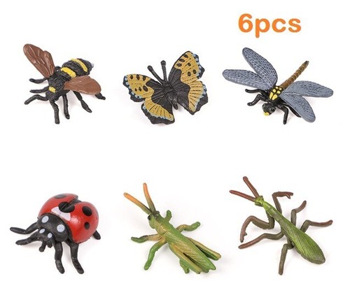 6pcs Mntis Locust Insects Animal Toy PVC Action Figure Doll Kids Toys ...