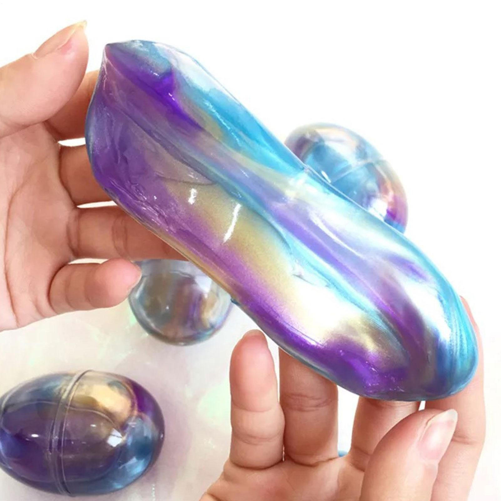 1pcs DIY Slime Ball Easter Colorful Soft Egg Slime Putty Clay Easter ...