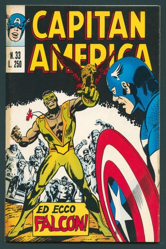 Captain America 117 First Appearance Falcon Italian Edition 1974 NICE ...