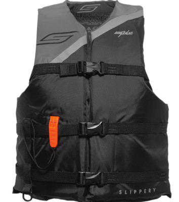 SLIPPERY IMPLUSE LIFE VEST/JACKET - BLACK/CHARCOAL | eBay