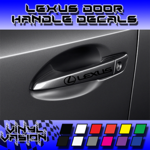 4x Lexus Door Handle Decal Sticker GX RC emblem IS200 IS350 ISF RX GS ...