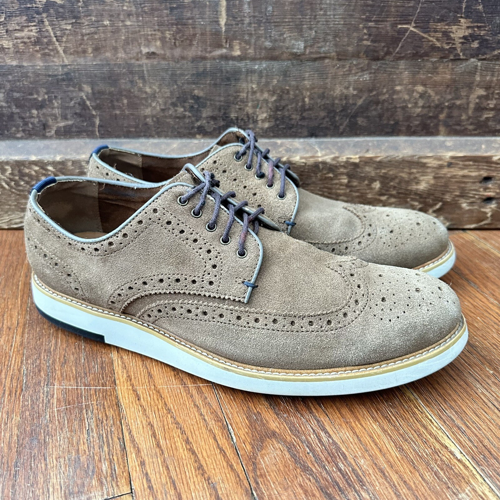 Blake McKay Derby Brogue Wing Tip Shoes Men’s Size 10… - Gem