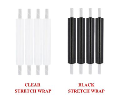BLACK/CLEAR EXTENDED CORE PALLET STRETCH SHRINK WRAP PARCEL PACKAGING ...
