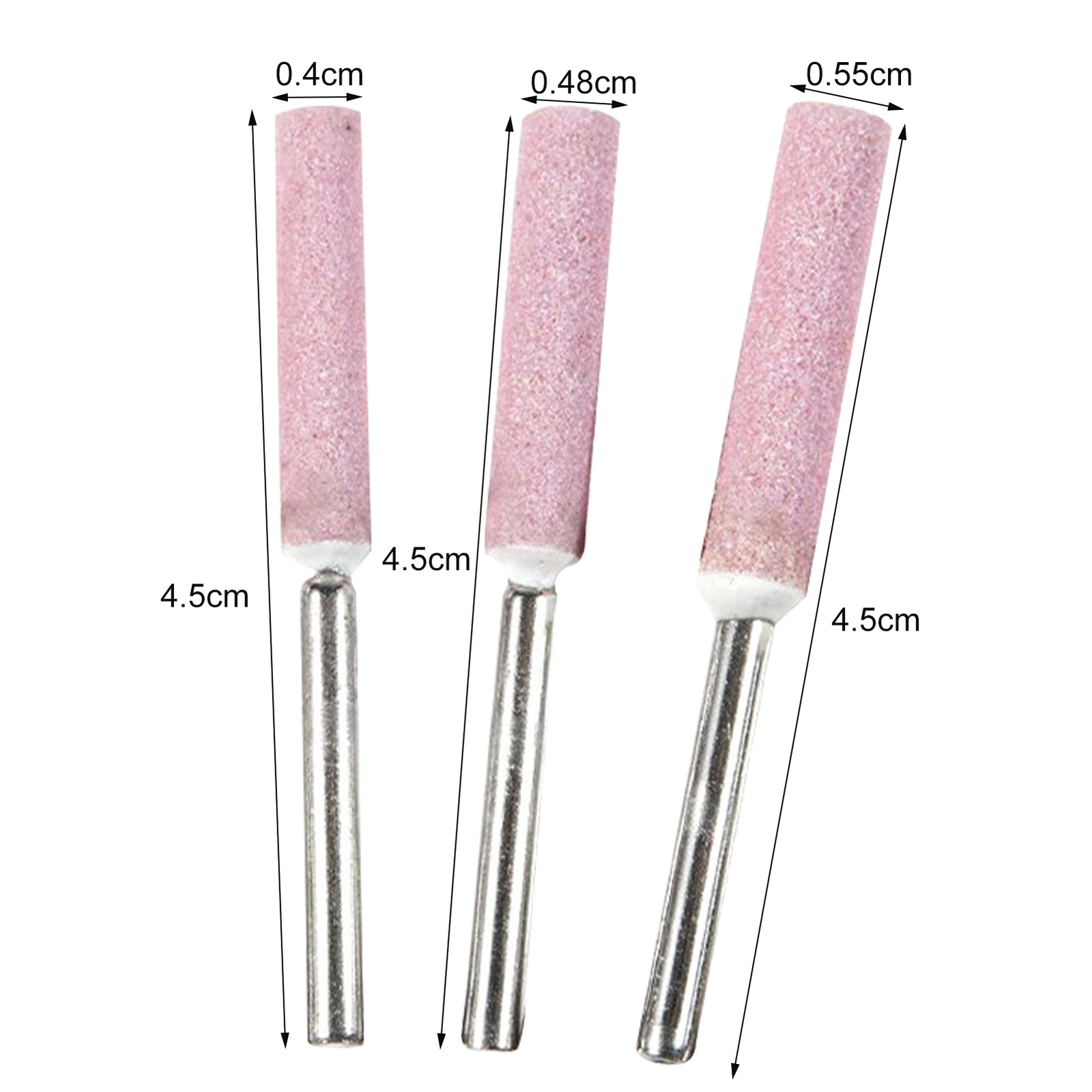 3pcs Grinding Stone File Hard Texture Anti-fall Off Practical Chainsaw ...