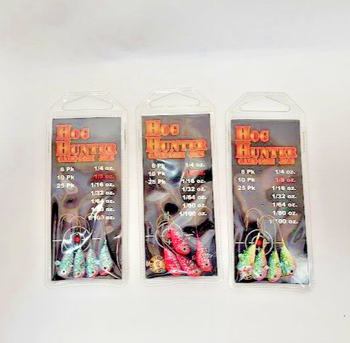 3 New Packs of Hog Hunter Erie Dearie Glitter Jig 4/PK 1/8 oz | eBay