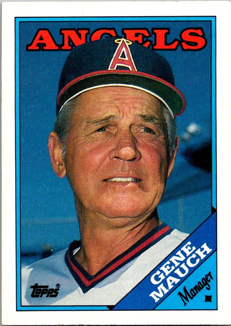 1988 Topps Gene Mauch #774 California Angels Baseball Card Manager | eBay
